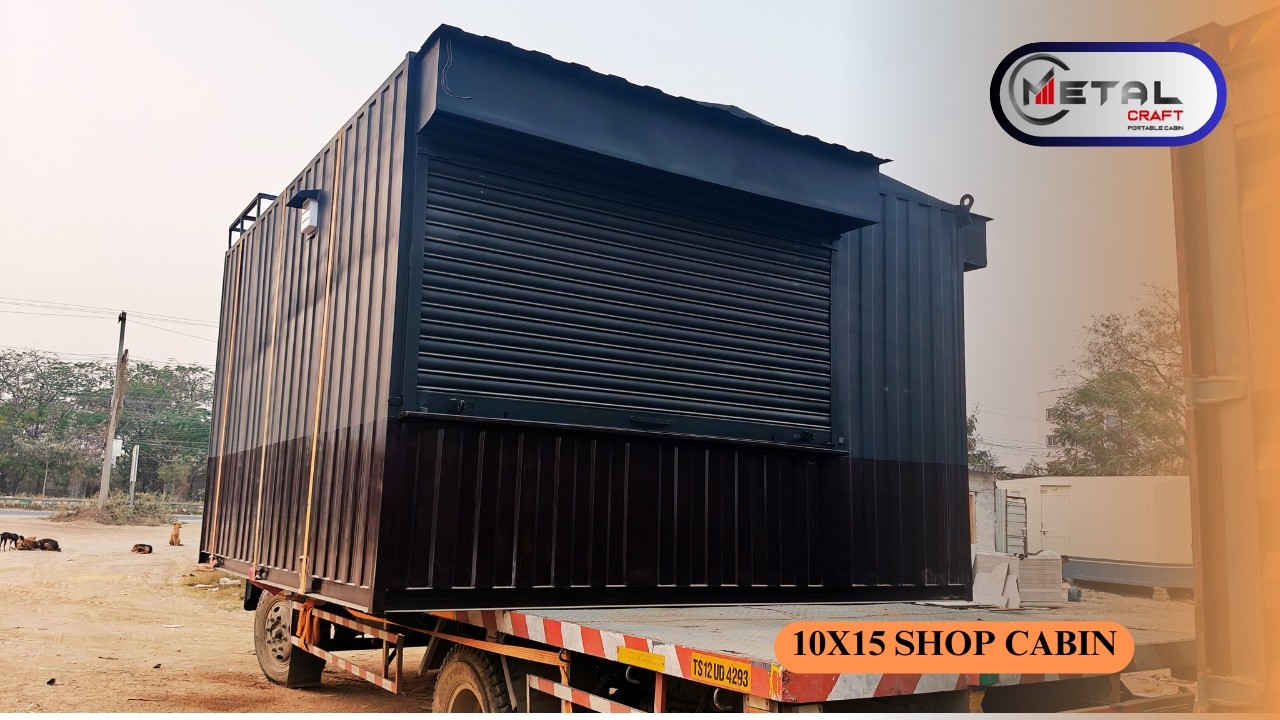 10x15 Shop Cabin with Kitchen | Portable Food Shop Container | Metal ...