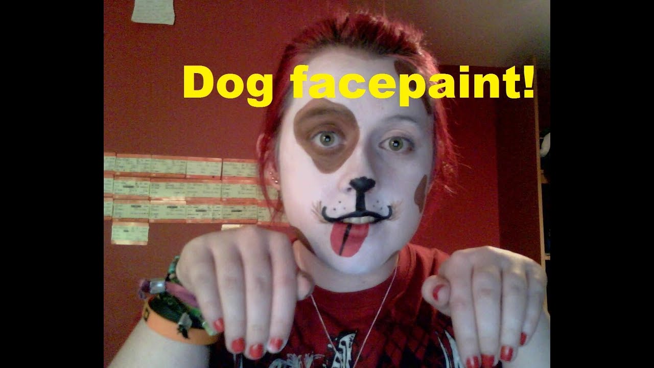 Basic Facepaint: Dog - YouTube