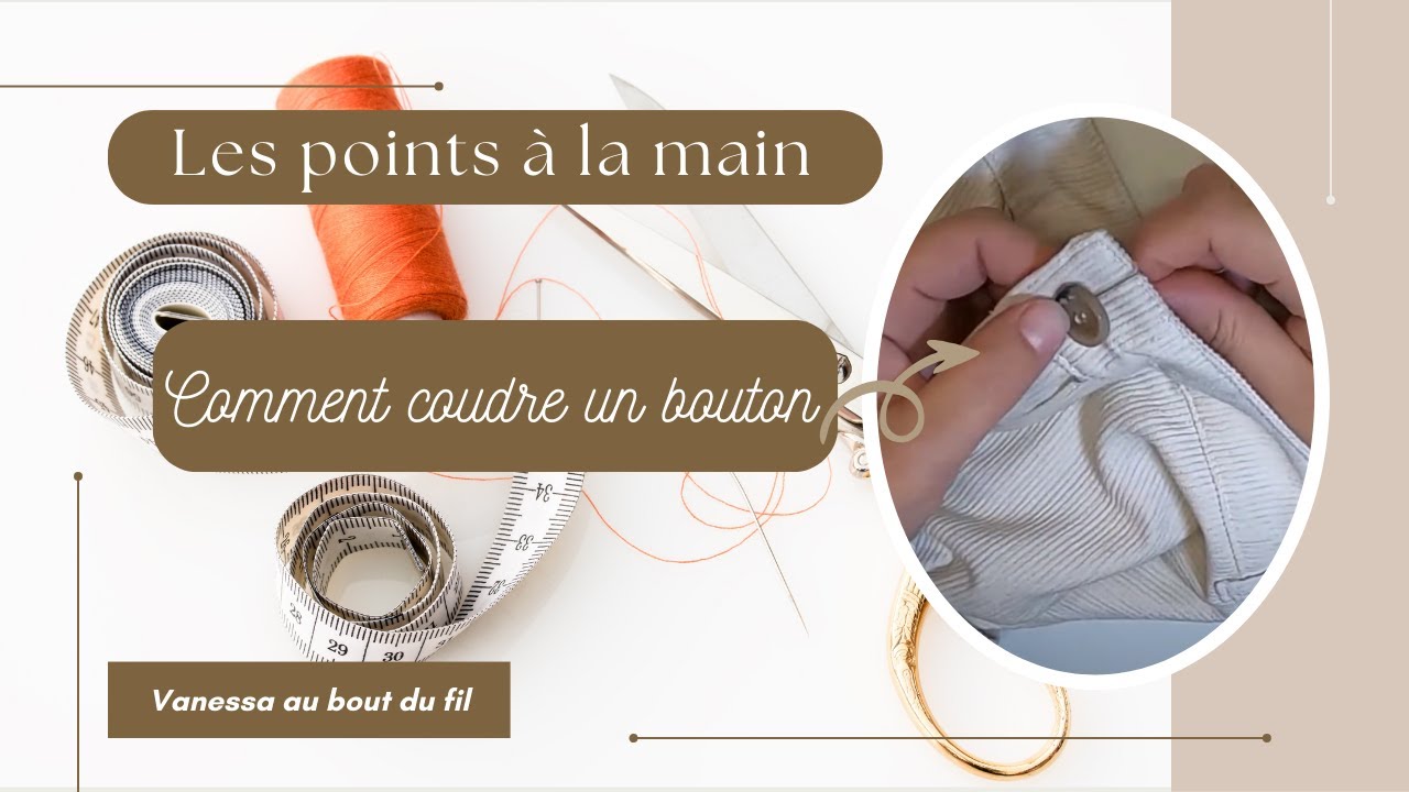 Les points à la main : Comment coudre un bouton - Couture débutant ...