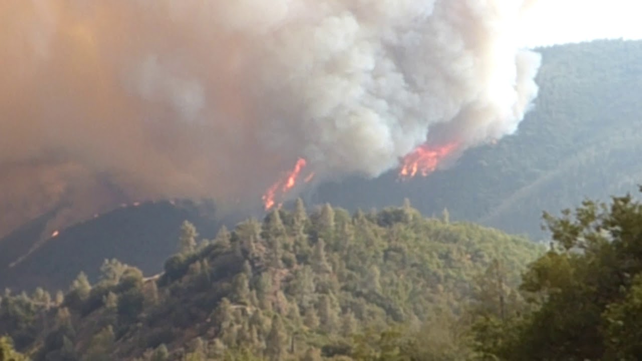 When The Feguson Fire Hopped The River Into Our Canyon... - YouTube