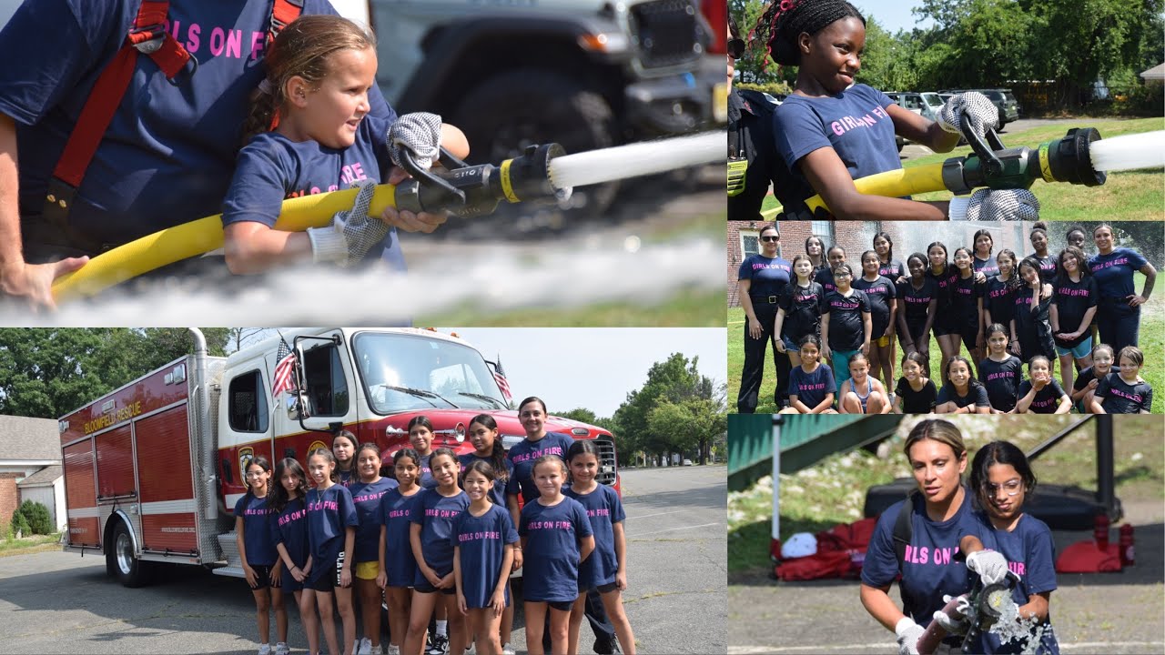 Girls On Fire Bloomfield Nj Fire Department Youth Camp - YouTube