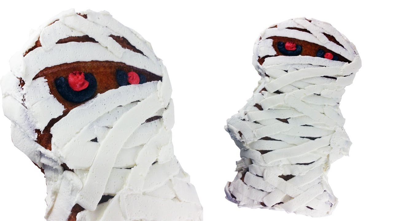 Halloween Mummy Cake - How To - YouTube