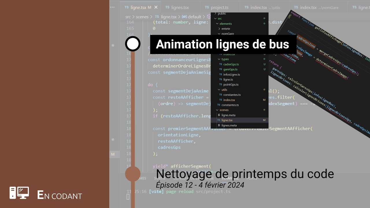 Nettoyage de printemps du code - Animation lignes de bus - En codant ...