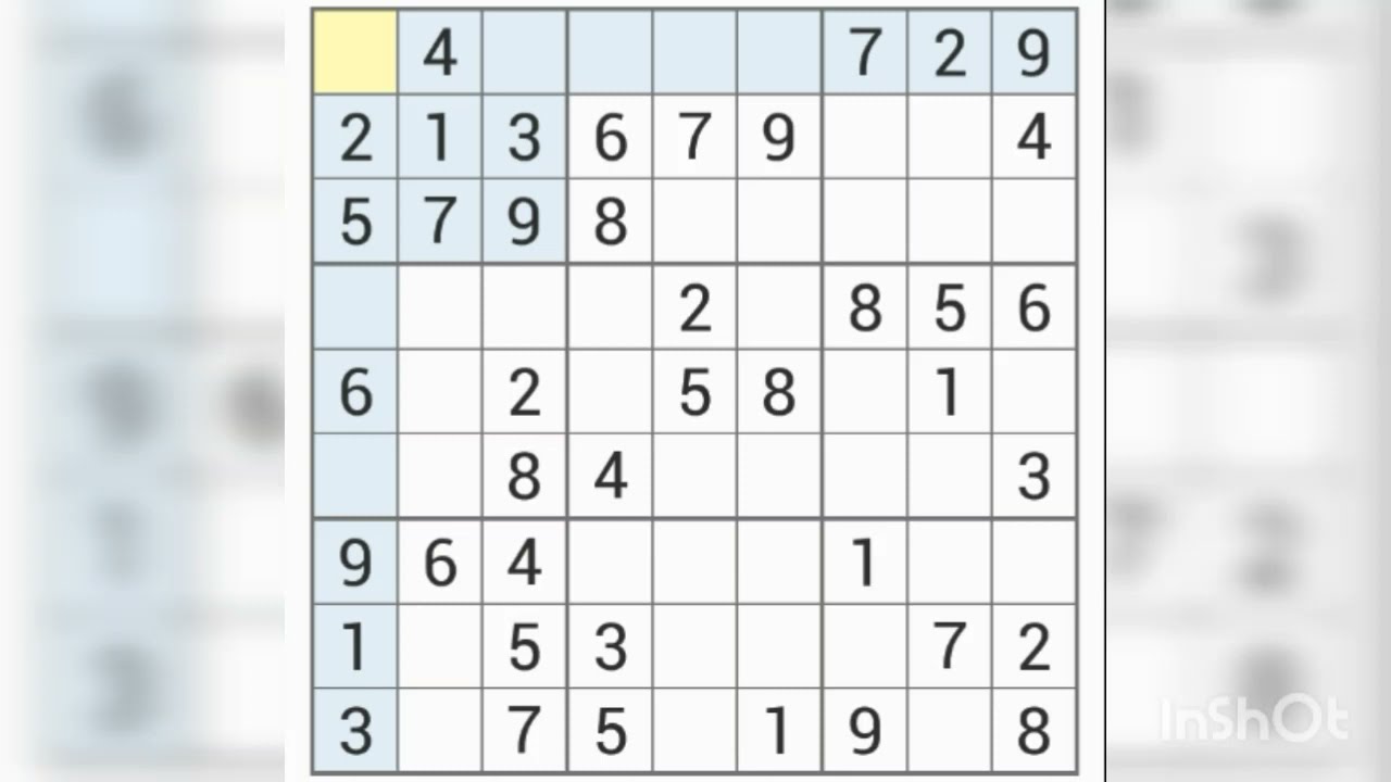 Sudoku Game Kaise Sudoku Bharna Seekhe Square Trick Sudoku Game Kaise Sudoku Bharna Seekhe Square Trick