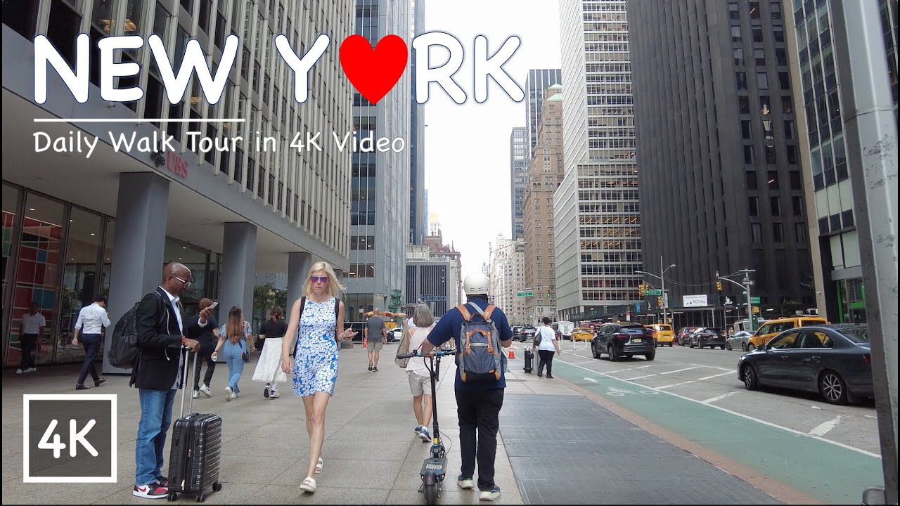 [Daily] New York City, Midtown Manhattan Summer City Walk Tour, 6th ...