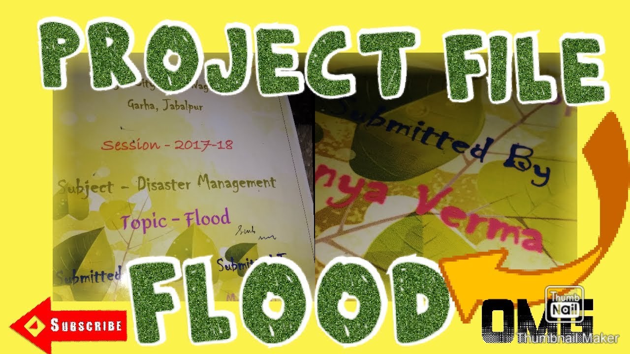 PROJECT FILE ON🌍DISASTER MANAGEMENT🌀TOPIC-FLOOD#TanyaVerma# ...