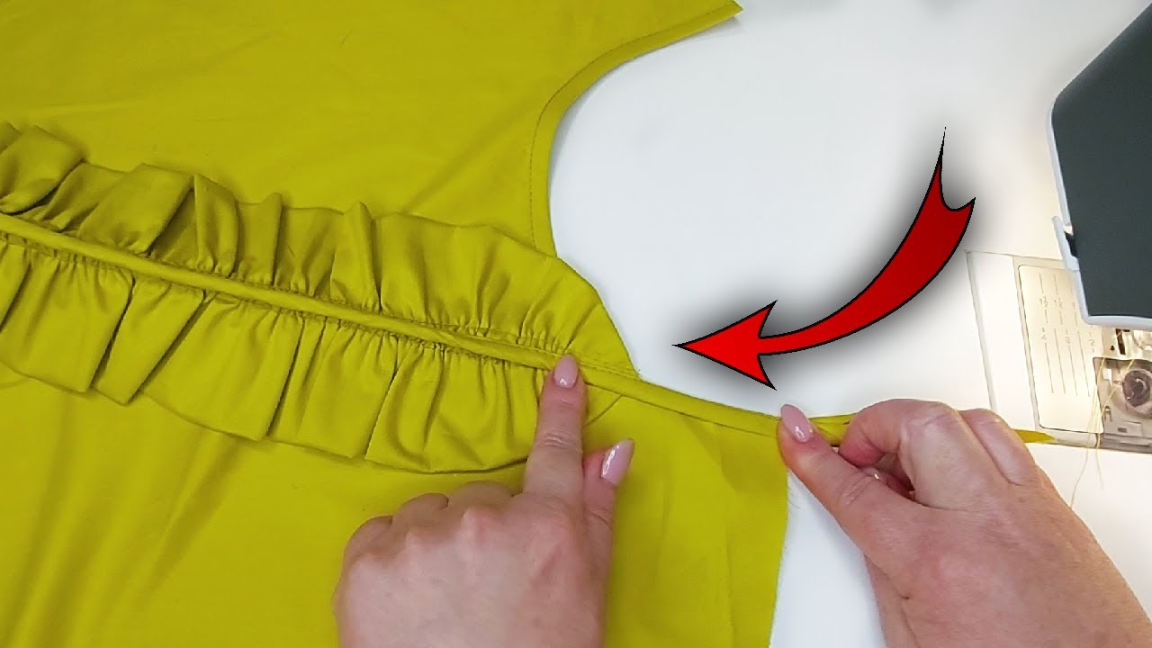 Sewing basics and subtleties when working with ruffles. Neckline design ...