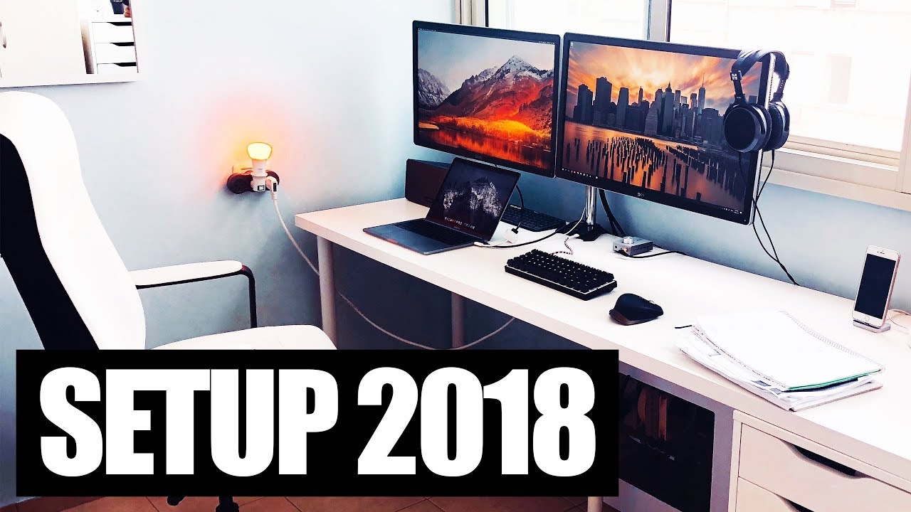 SETUP 2018 : DOUBLE ECRAN 4K - PRODUCTIVITÉ - YouTube