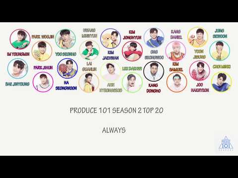 PRODUCE 101 SEASON 2 TOP 20 - Always (이 자리에) ENG SUB
