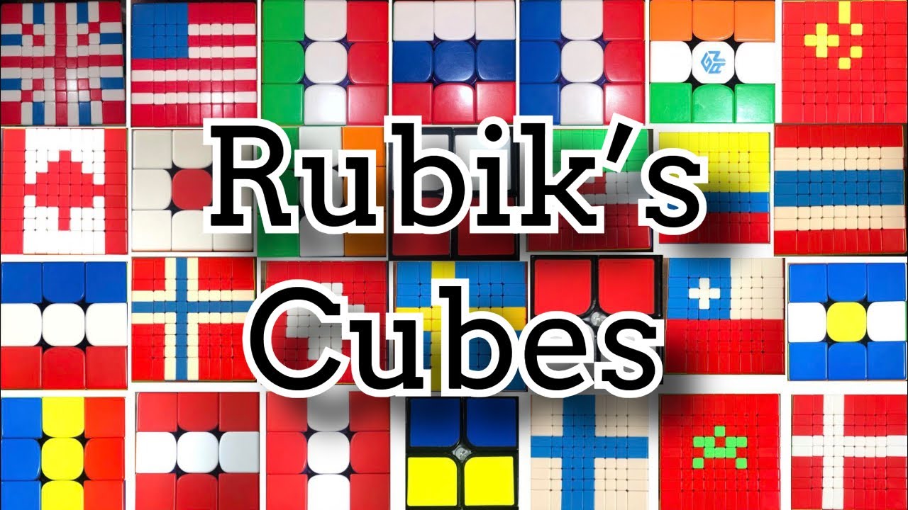 Making country flags with Rubik’s cubes - YouTube