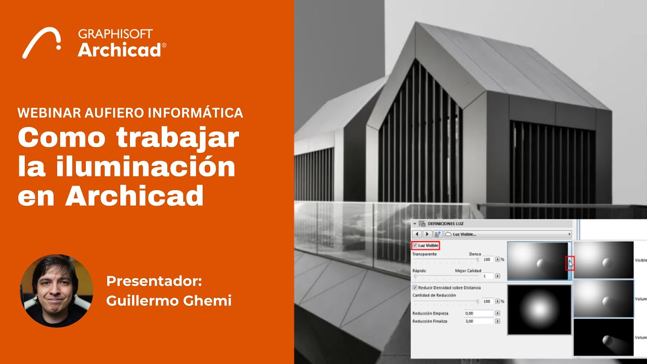 Cómo trabajar la iluminación en Archicad - YouTube