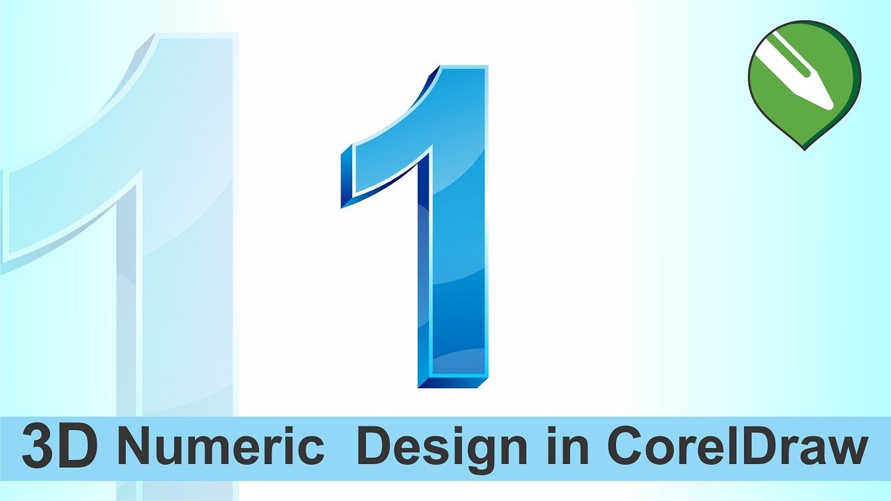 3D Numeric Character Design in CorelDraw Character 1 - YouTube