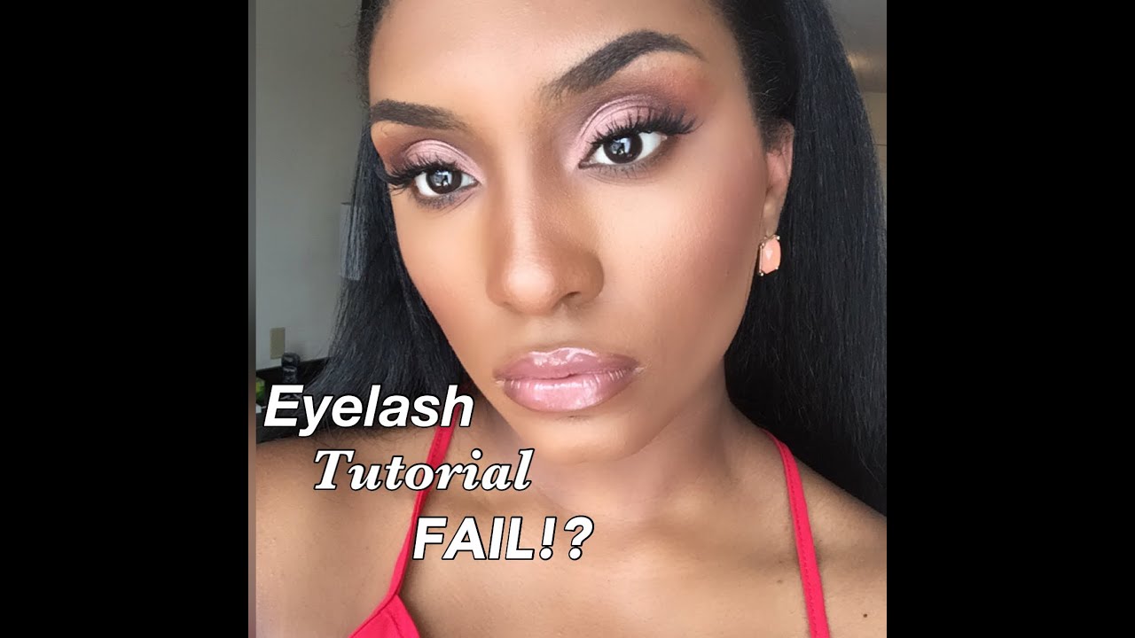 How To Put Eyelashes On?|Tutorial|Step By Step|Fail?! - YouTube