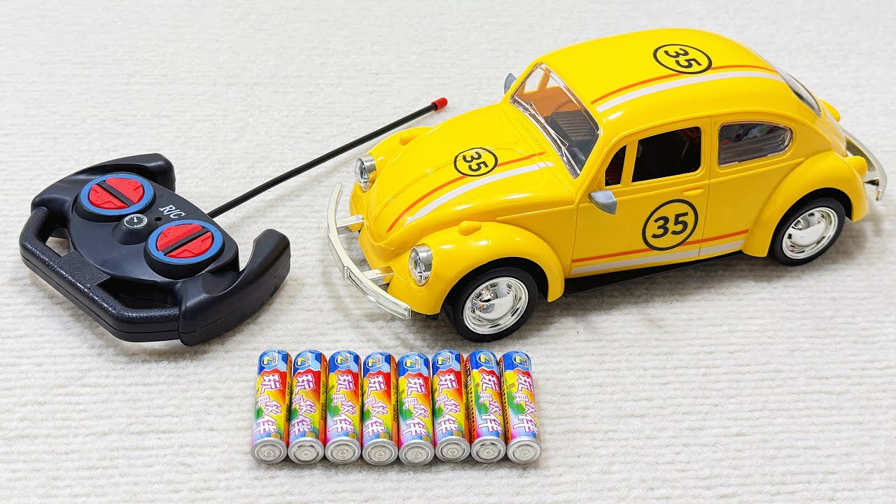 Unboxing Beetle remote control car, Mr. Bill, electric police car ...