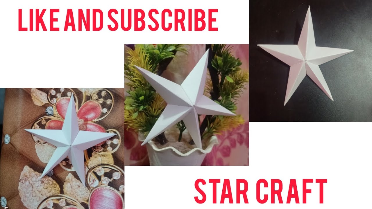 Star craft | how to make a star with paper | paper star | star with ...