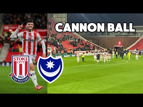 Cannon ball/ Stoke 6-1 Portsmouth #stokecity #football #portsmouthfc # ...