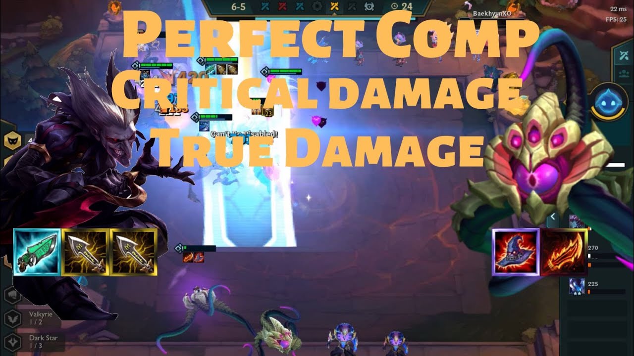 Perfect Tft Team | Giant Garen With True Damage And Critical Team | How ...