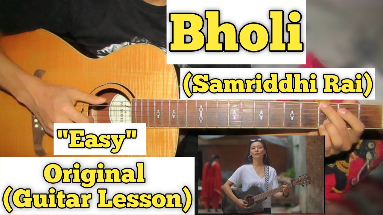 Bholi - Samriddhi Rai | Guitar Lesson | Easy Chords | (Capo 6) - YouTube