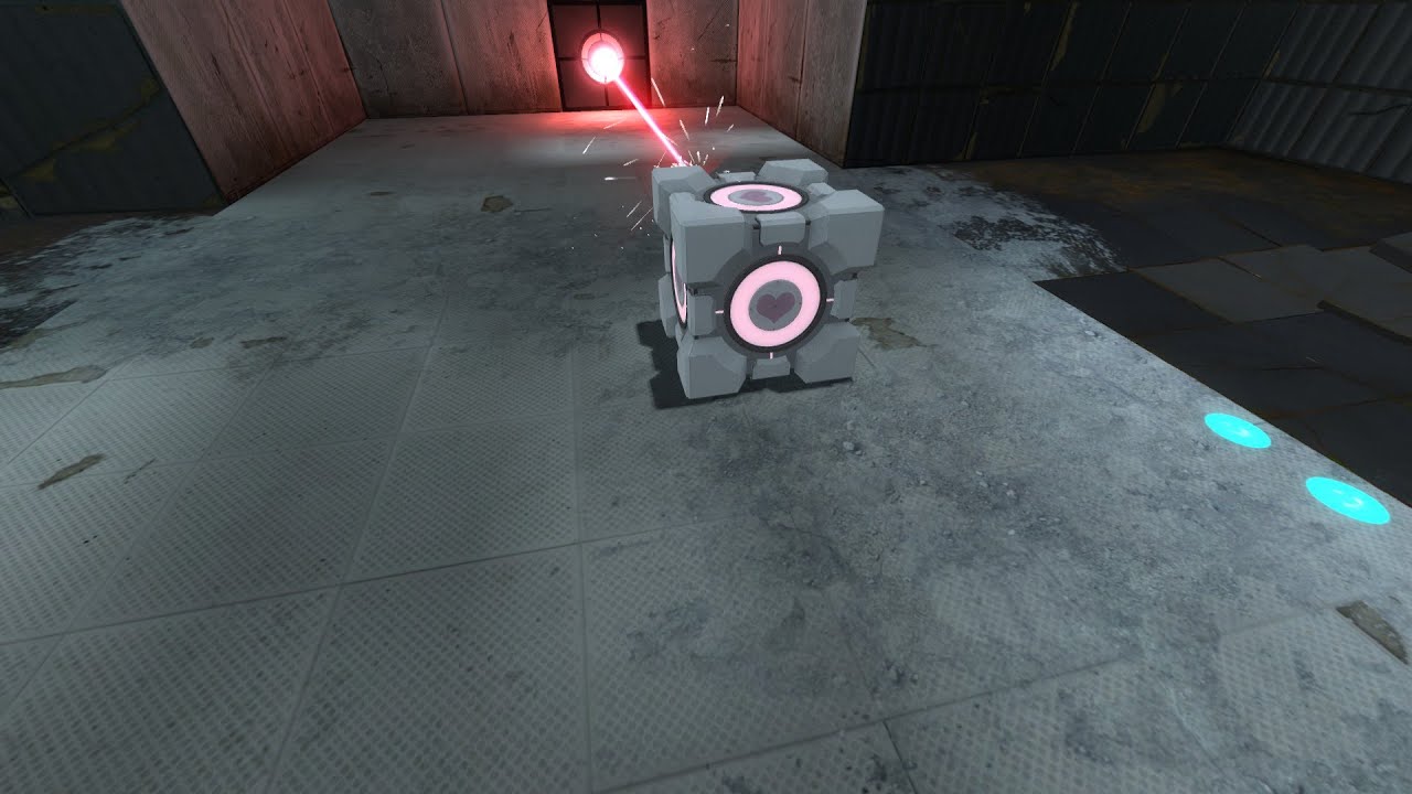 Portal Companion Cube Theory Companion Cube Gifs | WiffleGif