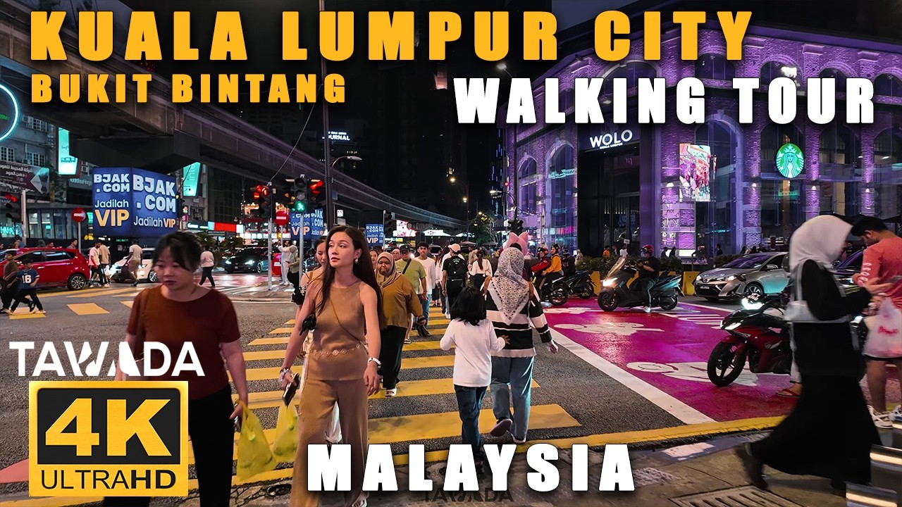 Kuala Lumpur city - BUKIT BINTANG walking tour - MALAYSIA 4K UHD - YouTube