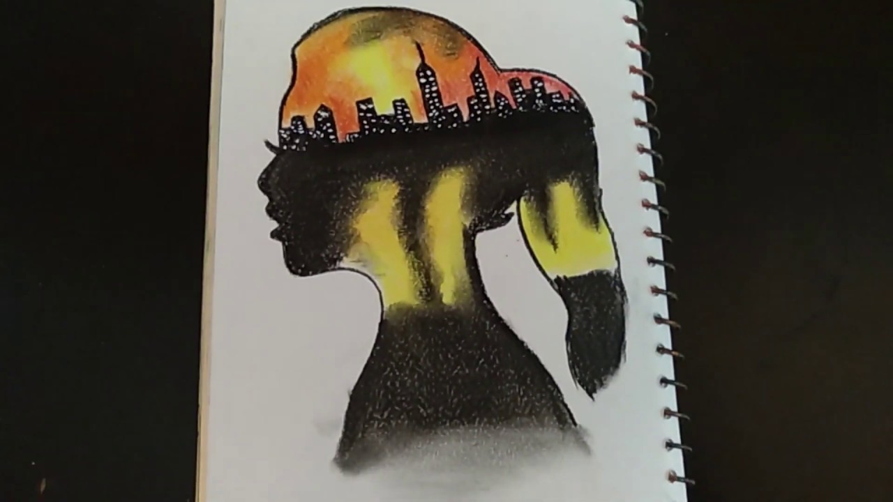 How to draw a face with soft pastel/for beginners - YouTube