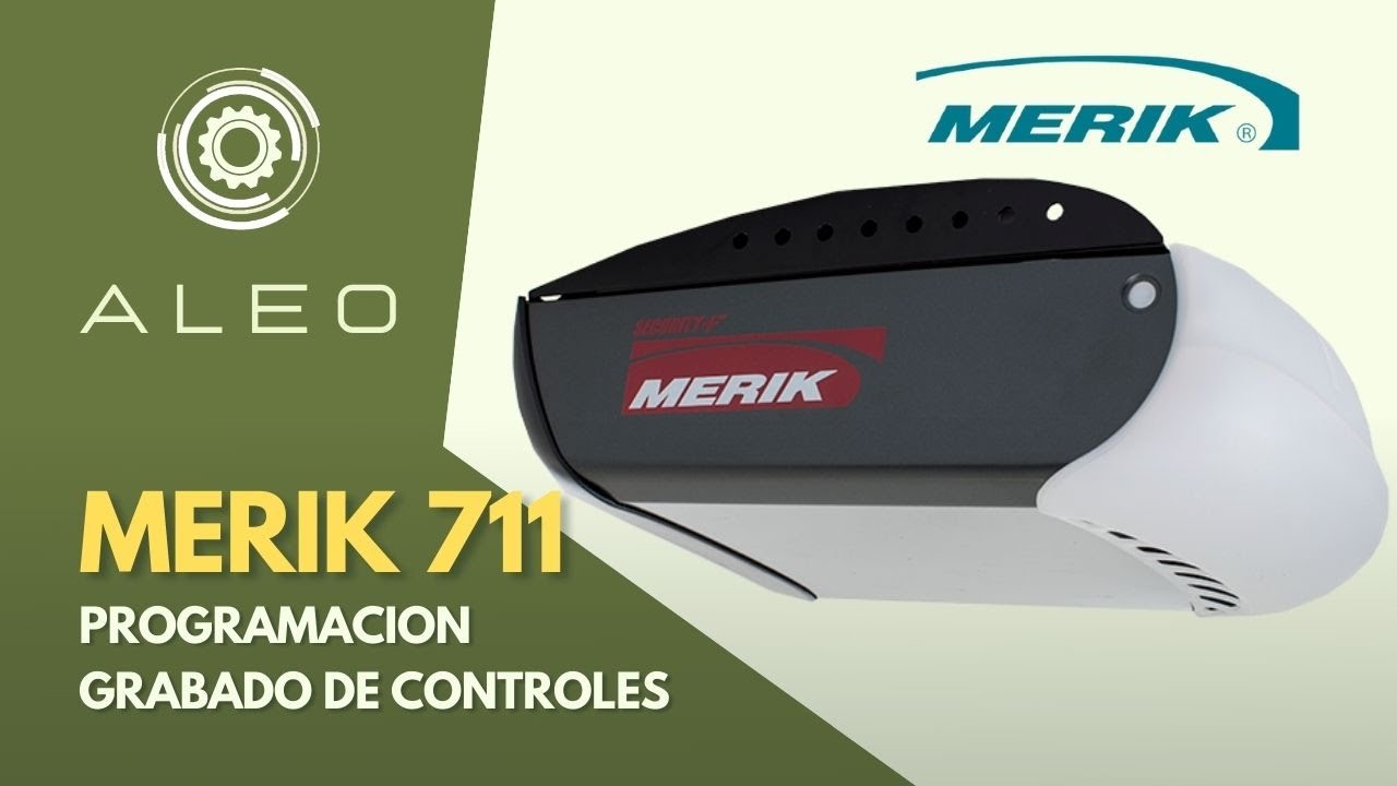 Merik 711 Programación - Grabado y Borrado de Controles - YouTube
