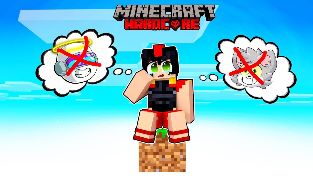 Sobrevivimos 100 días de Minecraft HARDCORE... en 1 BLOQUE 😱 Invictor ...