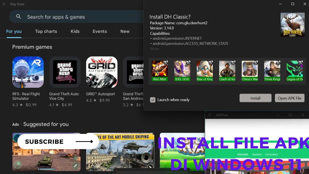 TUTORIAL INSTALL APK DI WINDOWS 11 - YouTube