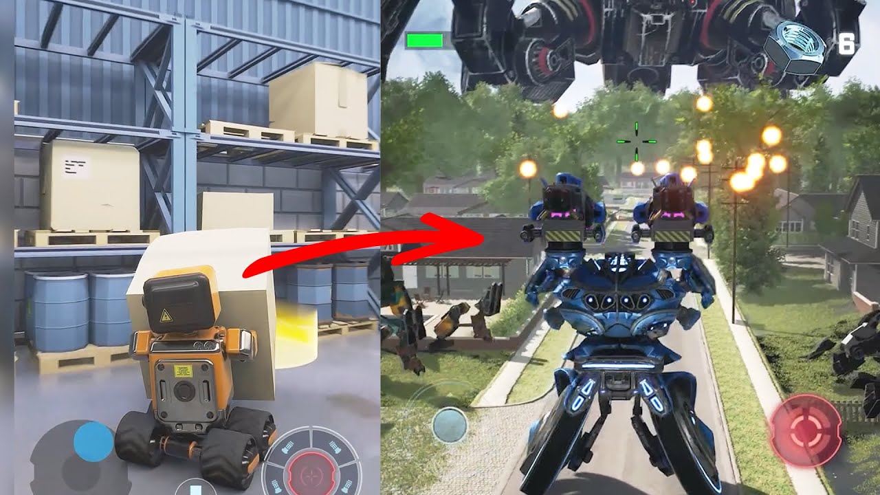 A Servant Robot Becomes a Free Titan Fighter - YouTube