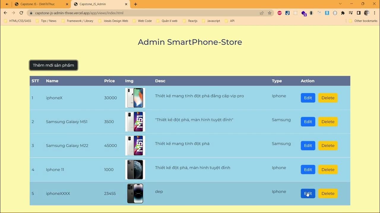 SmartPhone Store WebApp ( HTML CSS JS API-AXIOS ) - YouTube
