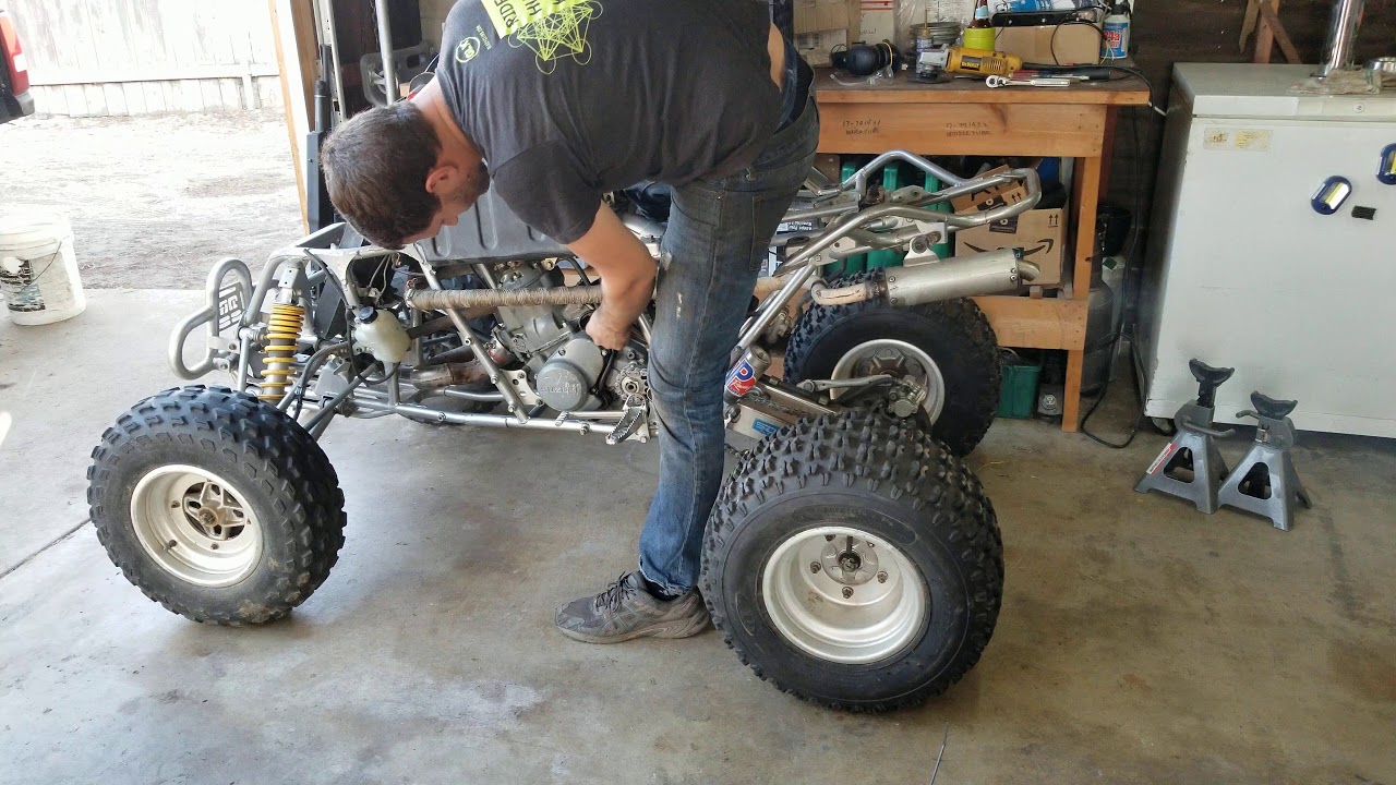 Suzuki LT500R Quadzilla First Startup After Rebuild - YouTube