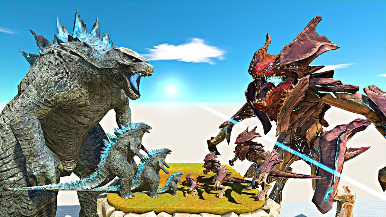 Legendary Godzilla War | Godzilla 2014 vs Raijin Monster - Animal ...