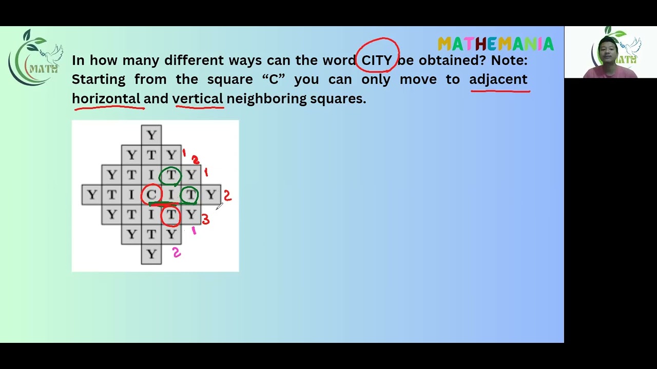 Mathemania Sample Question ⁉️ In how many different ways can the word ...