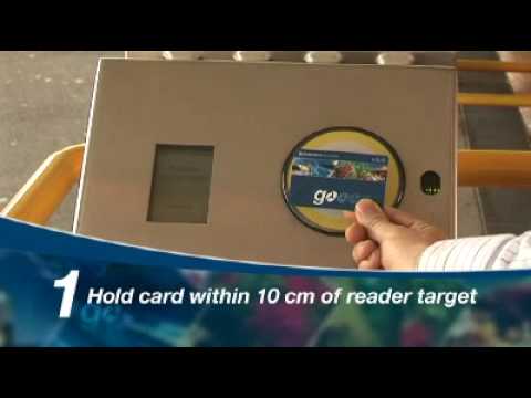 Using a go card on a train. - YouTube