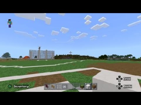 Minecraft first attempt at AFL oval - YouTube