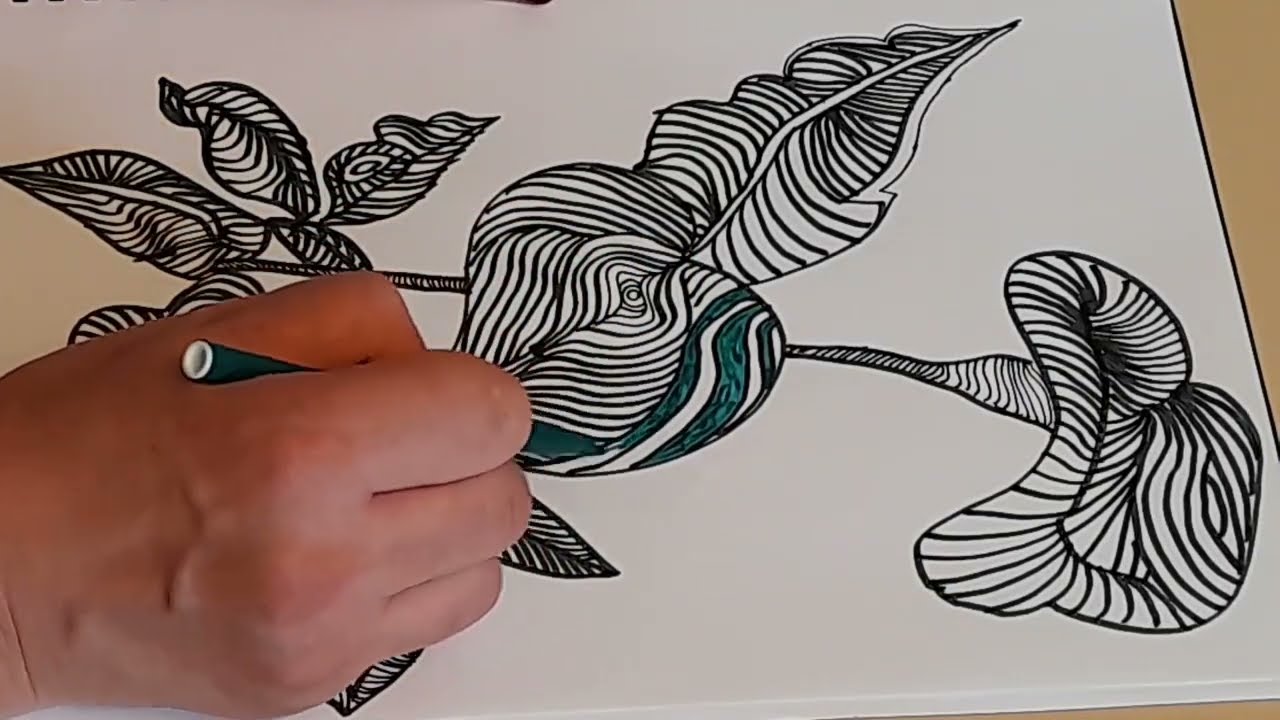 How to Draw and Color Flowers - The Easy Way - YouTube