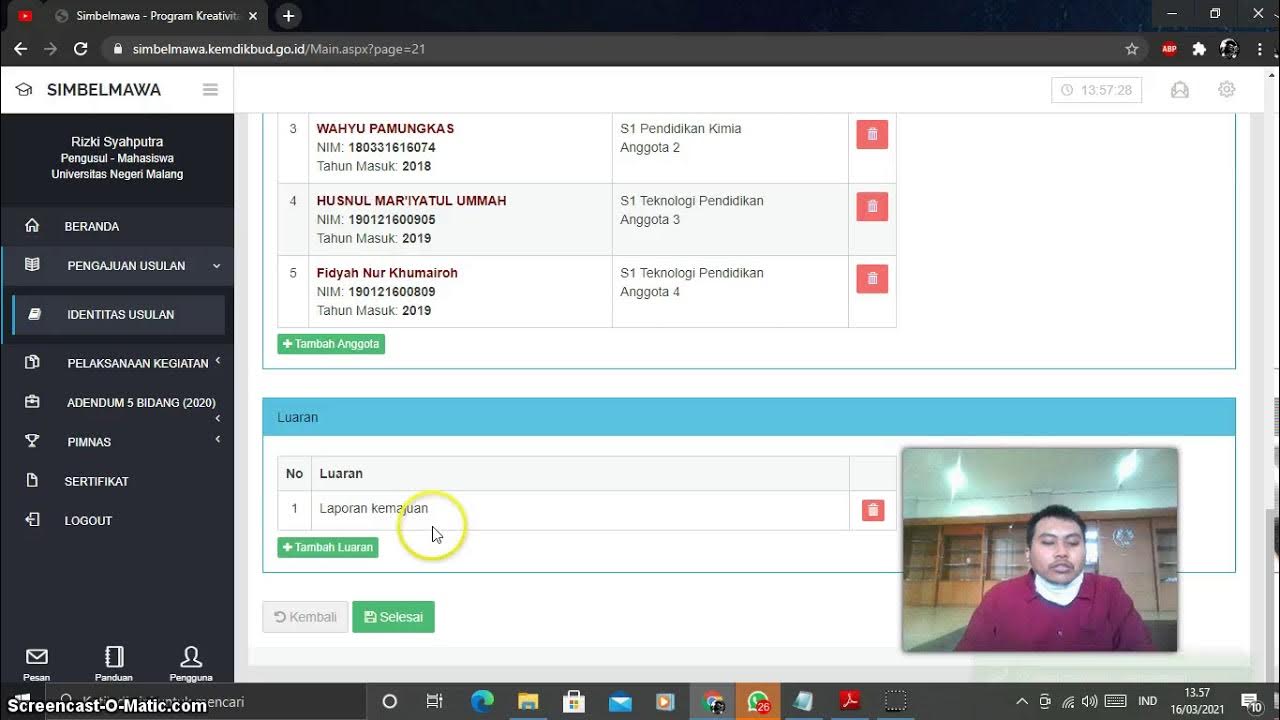 Tutorial Upload Proposal PKM ke Simbelmawa (PKM Center FIP 2021) - YouTube