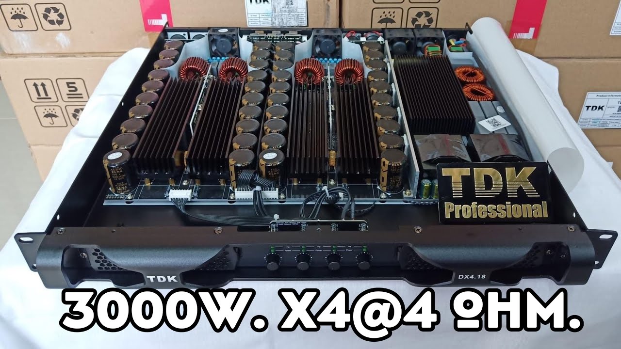 เพาเวอร์แอมป์ TDK DX4.18 - YouTube