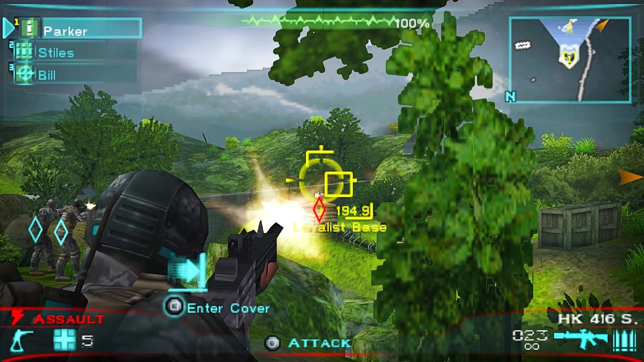 Tom Clancy's Ghost Recon Predator PSP Walkthrough # 6 (LOYALIST BASE ...