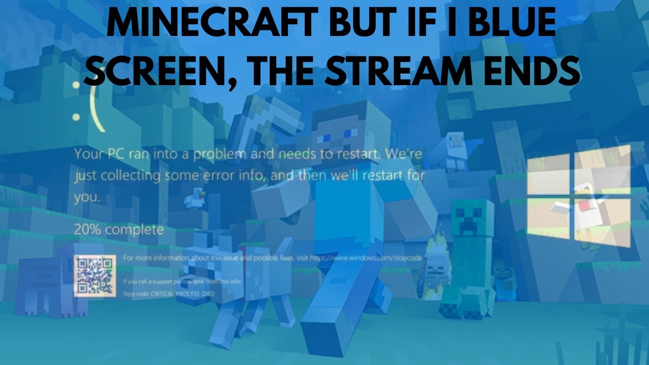 Playing Minecraft until I bluescreen (and cooking) - YouTube