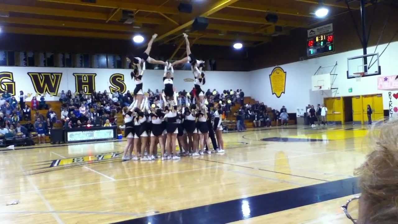 Golden West cheer senior night 2012 - YouTube