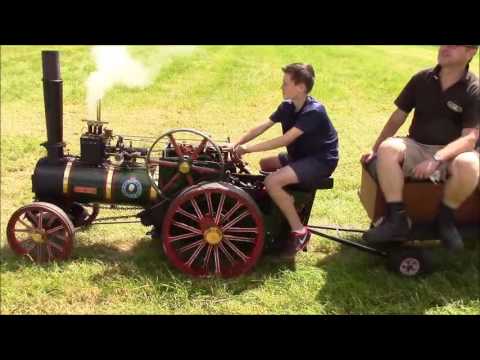 Miniature Steam Traction Engines at the Purbeck Rally July 2016 - YouTube