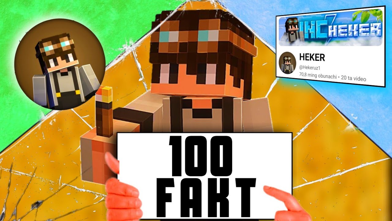 HEKER HAQIDA 100 TA FAKT#minecraft #minecrafter #100facts #bloger# ...