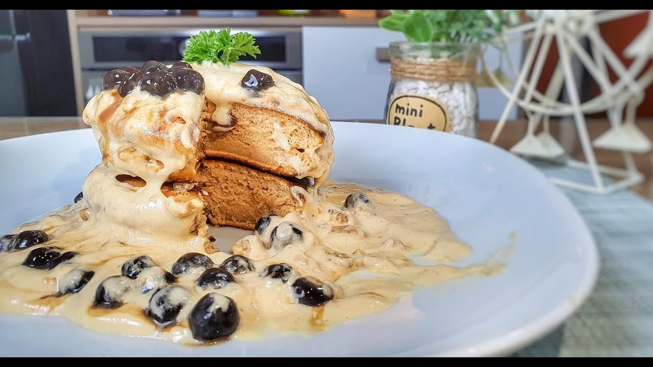 Bubble tea? Pancake? Why not both - FLUFFY EARL GREY BUBBLE TEA PANCAKE ...