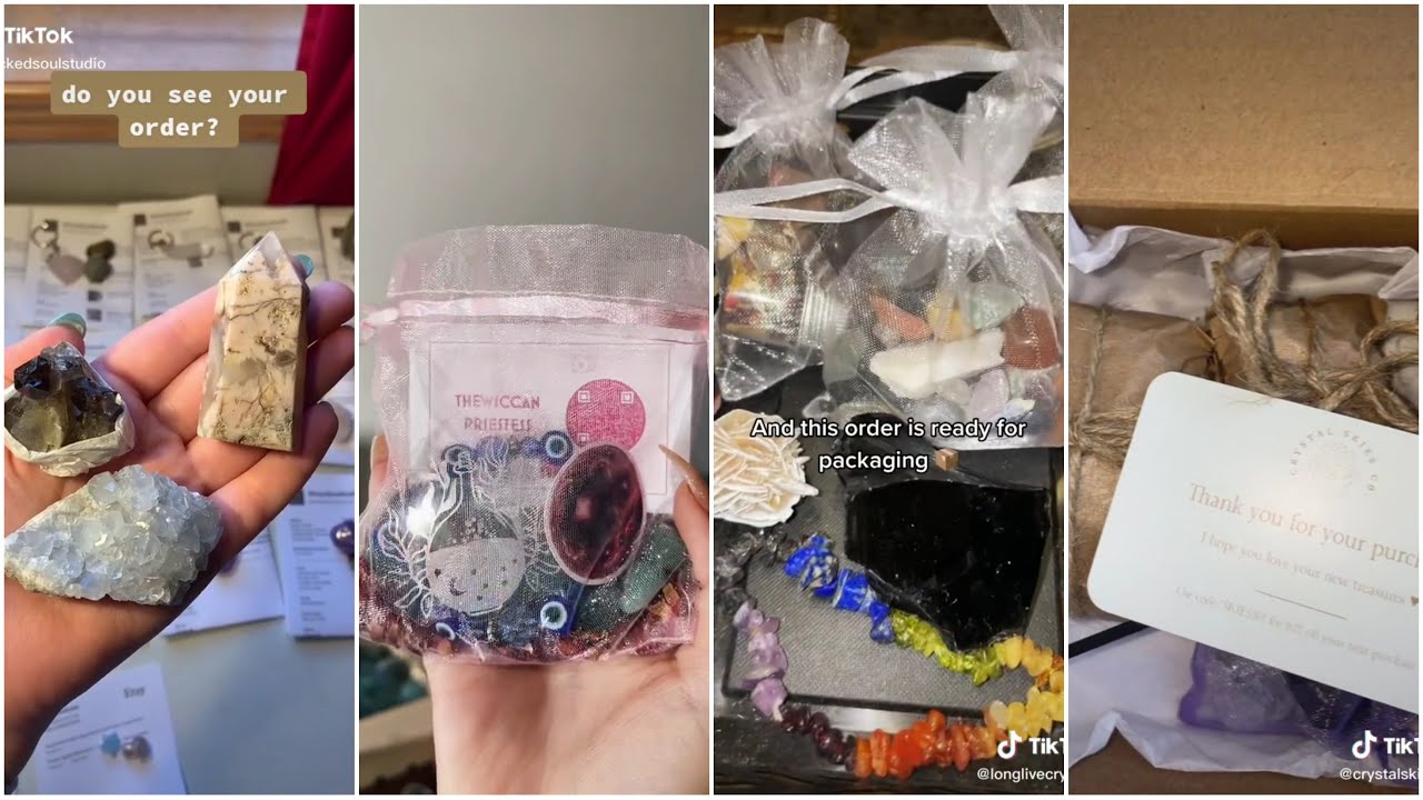 CRYSTAL ORDER PACKAGING | SMALL CRYSTAL BUSINESS | CRYSTAL TIK TOK ...