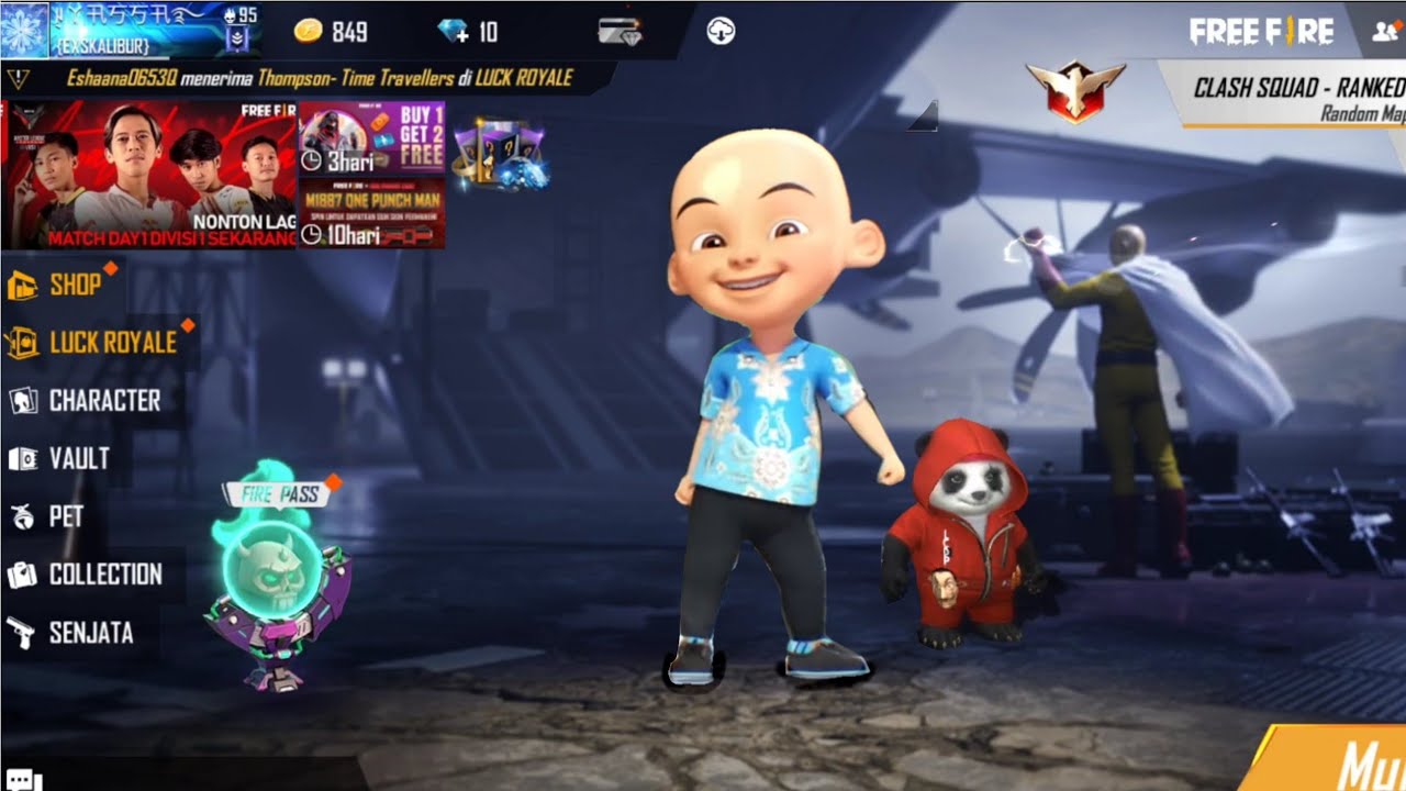 IPIN BOTAK MASUK GAME FREE FIRE!!! GAME LUCU FF - YouTube