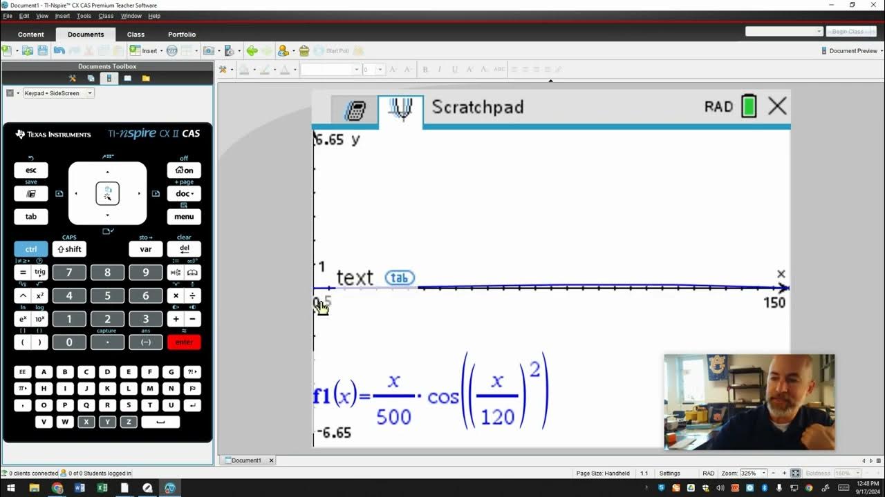 TI Nspire - Graphing Functions and Adjusting the Window - YouTube