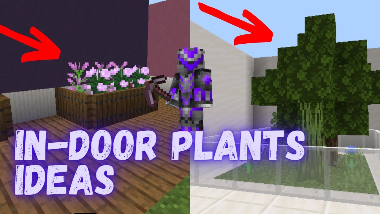 Indoor Plant Ideas in Minecraft Pocket Edition - YouTube