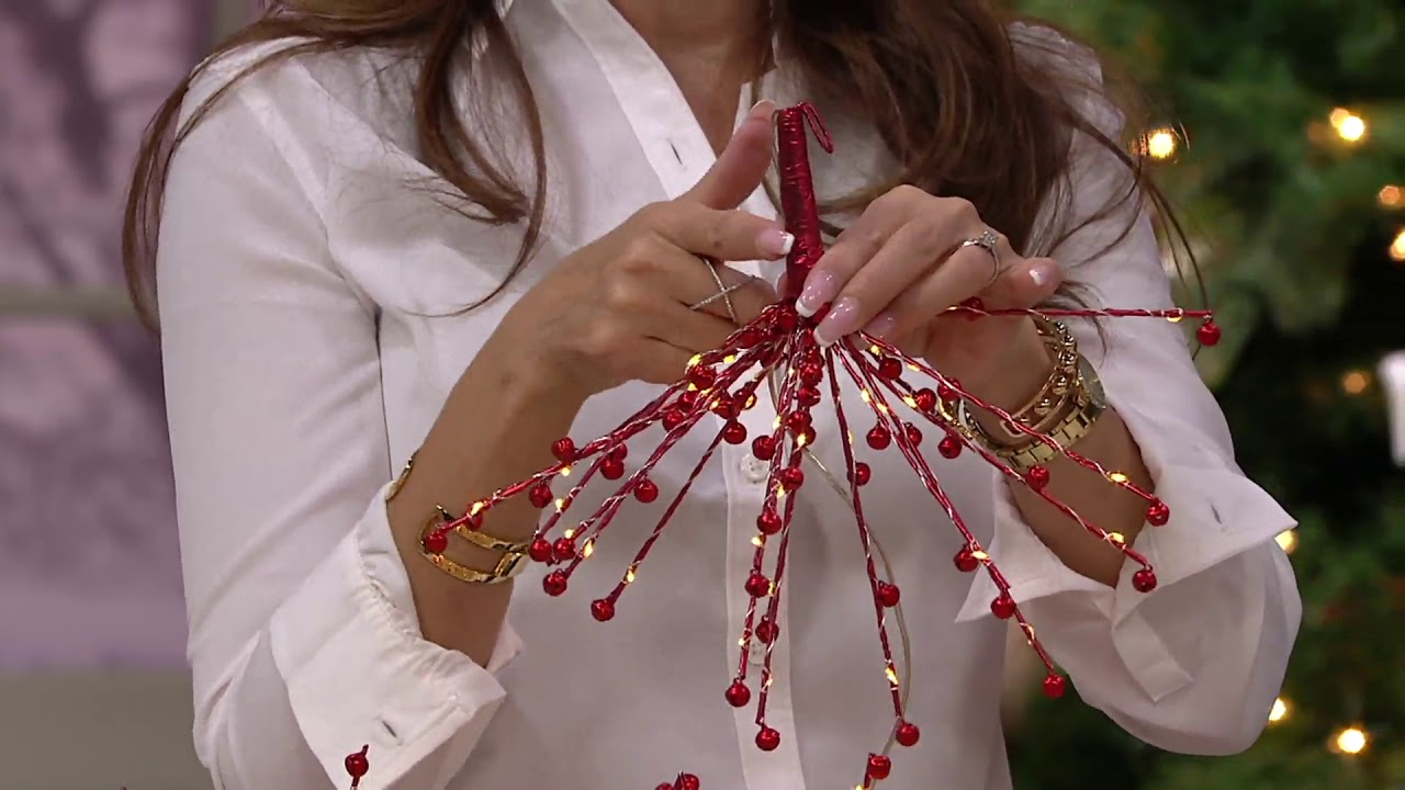 Kringle Express Set of (3) 9" Jingle Bell Picks on QVC - YouTube