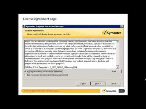 Symantec Endpoint Protection Manager 12 1 Fresh Install SQL Database ...